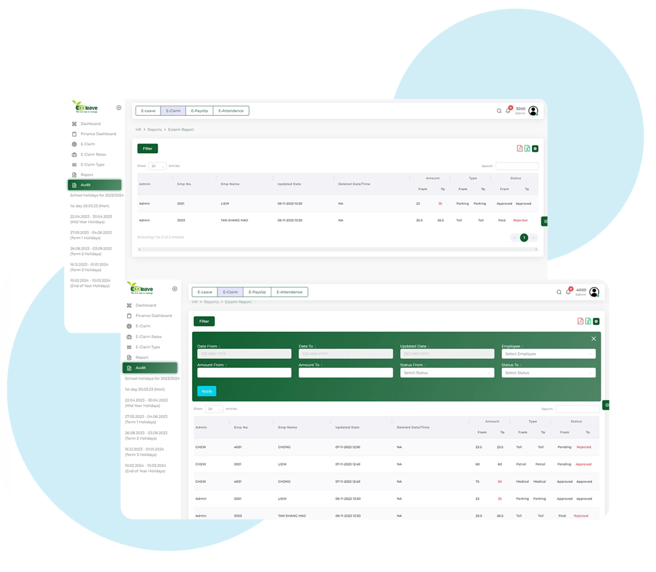 e-Claim, Malaysia expenses claim, Sistem Pengesahan eClaim